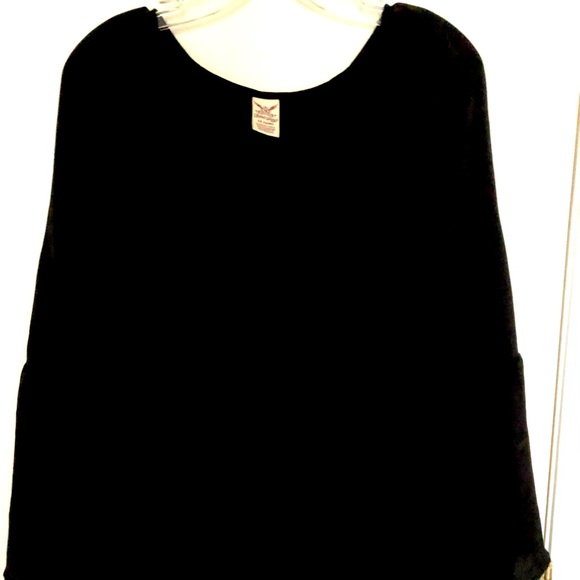 Faded Glory | Tops | Black Tunic Top With Ruffled Bottom | Poshmark